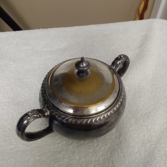 Fiesta | Dining | Antique Silver Plated Sugar Bowl With Lid Fiesta By ...